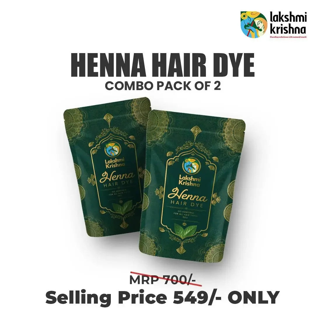 Buy Henna Hair Dye Combo | Lakshmi Krishna Naturals